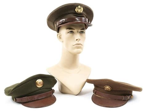 Wwii Us Army Enlisted Nco Service Dress Caps In United States