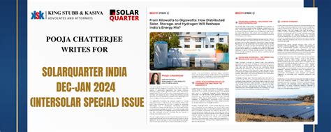 Pooja Chatterjee Indias Energy In Solarquarters Intersolar