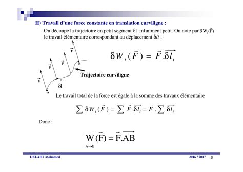Travail Et Puissance Dune Force 1bac Extraphysics