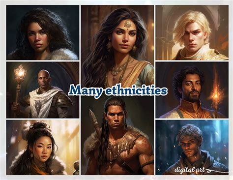350 Rpg Character Portraits Huge Human Art Pack Many Classes And
