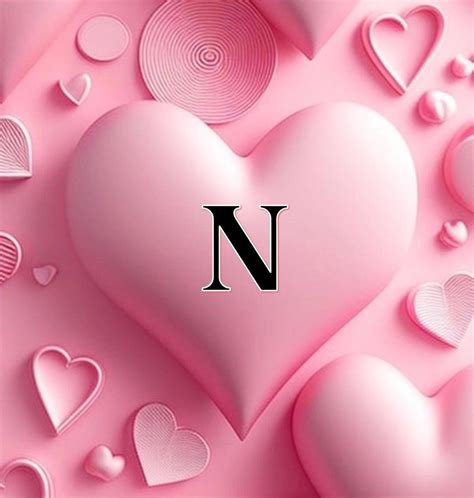 N Cute Letter Image 🥰 Floral Wallpaper Phone Letter Art Design N