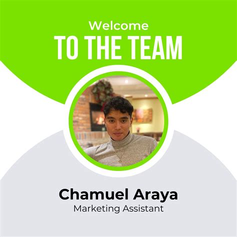 Welcome Chamuel Araya As Our New Marketing Assistant Chamuels Experience In Marketing And