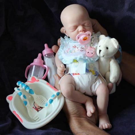 12 Preemie Full Silicone Reborn Doll Squishy Platinum Silicone Body