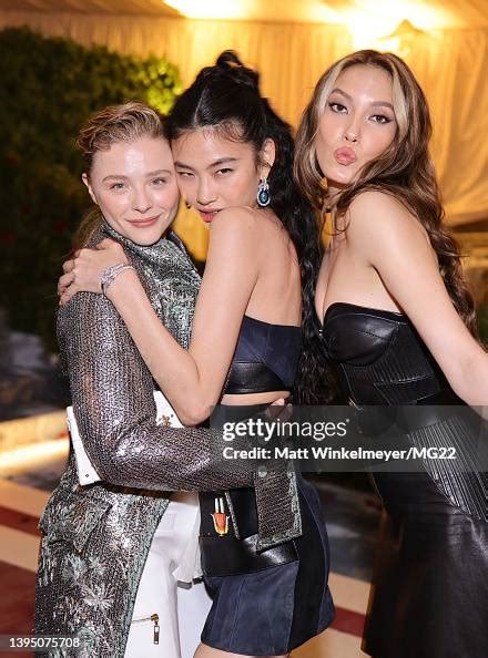 Chloë Grace Moretz Hoyeon Jung And Eileen Gu Depart The 2022 Met