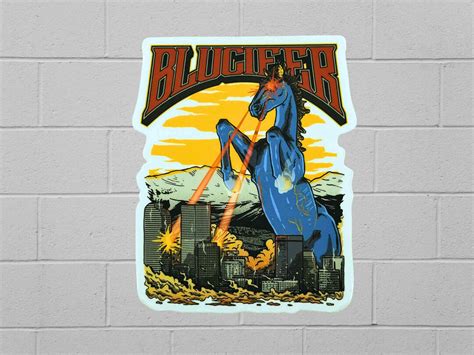 Blucifer Sticker Denver Colorado Airport Sticker Etsy