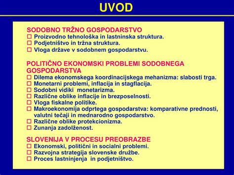 Ppt Ekonomika In Analiza Poslovanja Prof Dr Stanka Setnikar Cankar