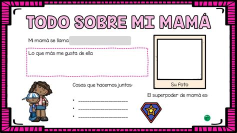 Carteles Sobre Mi Mama 1 Orientación Andújar Recursos Educativos