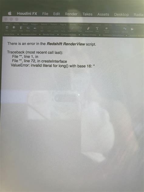Help Error In Redshift Render Viewer Im On Macos High Sierra With