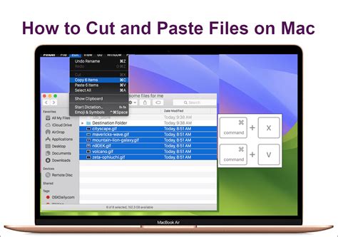 How To Cut And Paste Files On Macmacbook Air