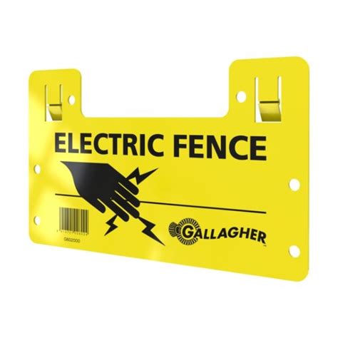 Gallagher® Electric Fence Warning Sign Hog Slat