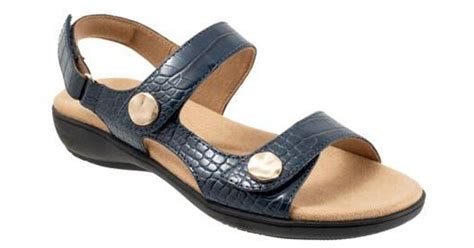 Trotters Romi Croco Slingback Sandal In White Lyst