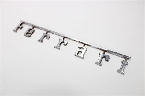 1965 70 Ferrari 275 330 250 365 Badge Script Emblem Classic Ferrari Parts