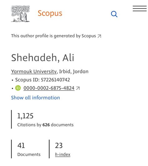 Researchimpact Sdgs Scopus Citations Innovation Yarmoukuniversity