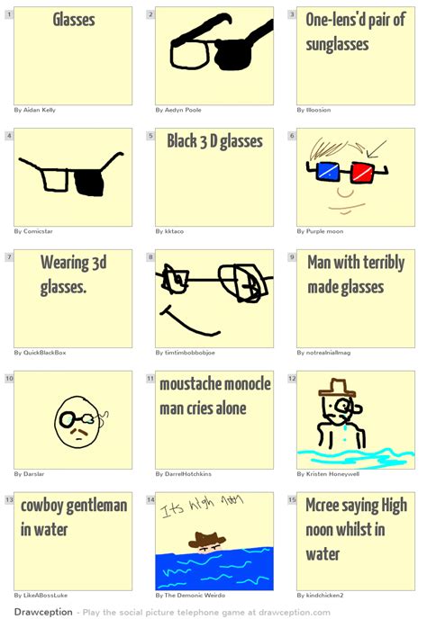Glasses Drawception