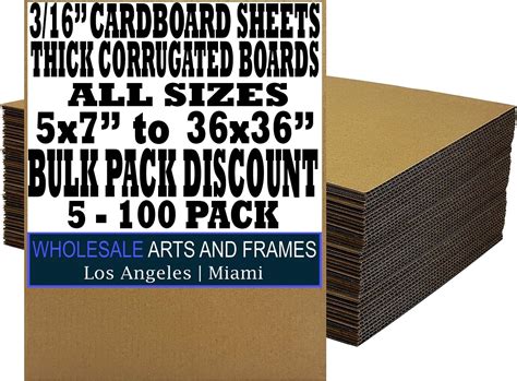 Corrugated Cardboard Sheets 4mm 316 Thick 20x30 50 Pack Filler