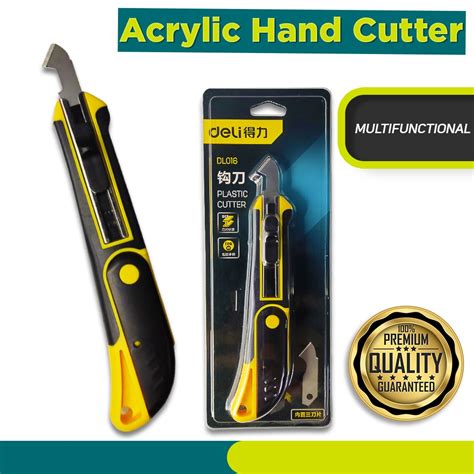 Multi Functional Acrylic Hand Cutting Hook Blade Retractable Cutter