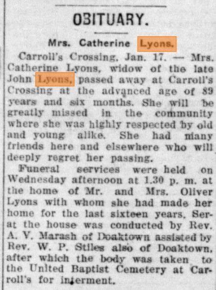 Catherine Margaret Lyons Lyons 1844 1934 Find A Grave Memorial