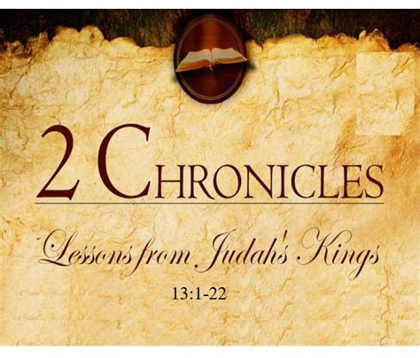 1 2 Chronicles Sermons — Sermons Commentaries