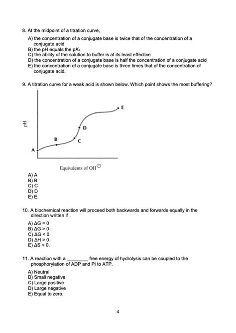 Solved 8 At The Midpoint Of A Titration Curve A The