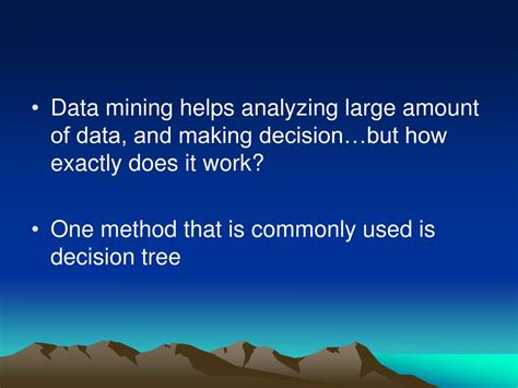 PPT Data Mining Decision Trees And Earthquake Prediction PowerPoint Presentation ID