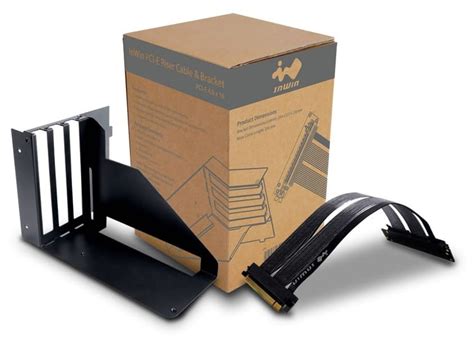 Inwin Iw Pcie4 25 Bracket Pci E 40 Riser Cable And Bracket Wootware