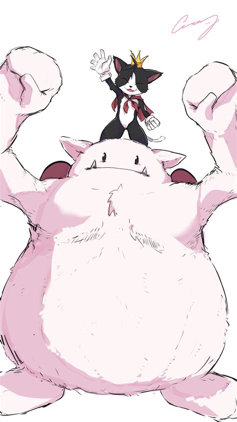 Crazy02oekaki Cait Sith Final Fantasy Moogle Final Fantasy Final Fantasy Vii Final