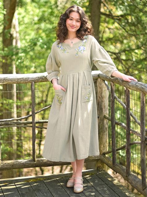 Winter Meadow Dress Sage Shop Beautiful Designs By April Cornell
