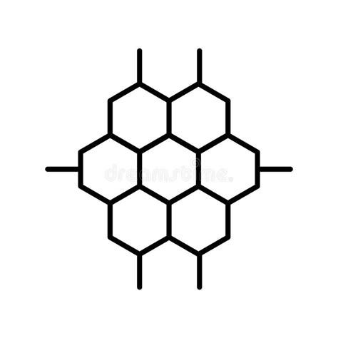 Chemical Structure Icon Vector Isolated On White Background Chemical Structure Sign Thin Line