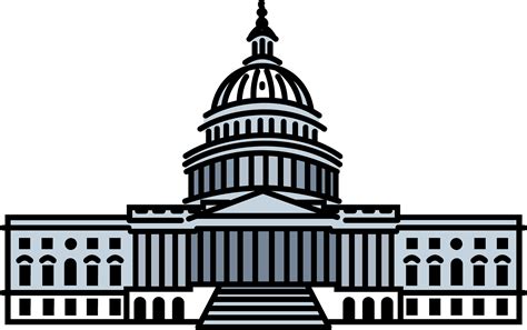 Us Capitol Clip Art 1100 Us Capitol Icon Stock Illustrations