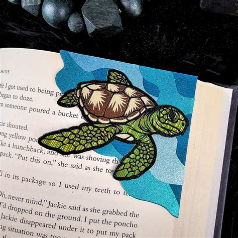 Sea Turtle Deluxe Handmade Corner Bookmark Corner Bookmarks
