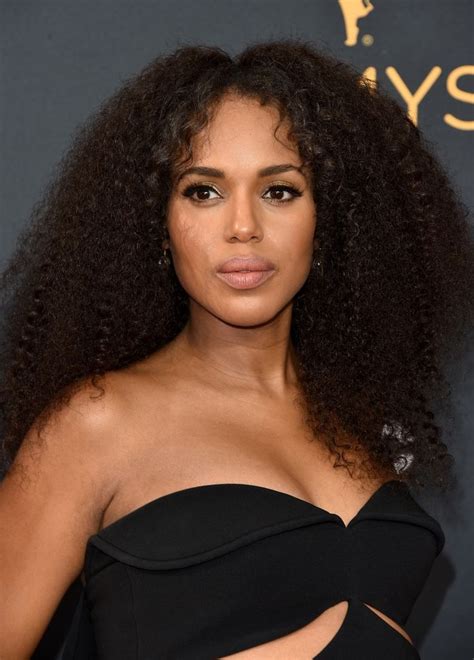 Kerry Washingtons Glorious Natural Hair At The Emmys Broke The
