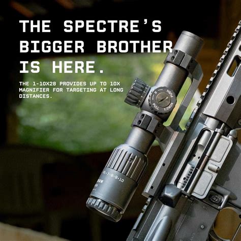 Monstrum Tactical Spectre 1 10x28 Sfp Lpvo Rifle Scope Black Mx1