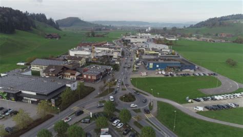 Kreisel Grundmatt Mit Bypass Und Busspur Stadt Willisau