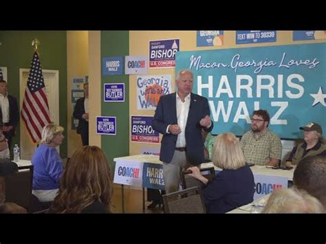 VP nominee Tim Walz discusses gun violence after attempted Trump assassination, GA school ...