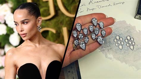 Zoë Kravitz Wears Jessica Mccormack Earrings For The Golden Globes