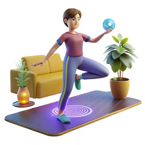 Interactive Fitness Home Workout App With Virtual Trainer 56550629 Png