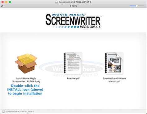Download And Install The Current 64bit Screenwriter 67 Release Write