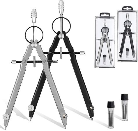 Fysl 2 Stück Professionelle Geometrie Zirkel Set Geometrie Grundschule