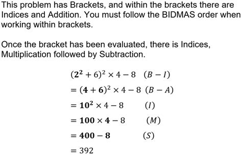 Bidmas Order Of Operations Gcse Maths Quiz To Revise