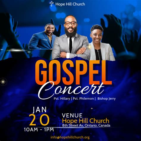 Gospel Concert Flyer Template Free Psd Totally Free Printables