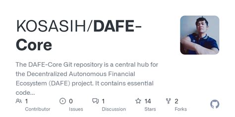 Github Kosasihdafe Core The Dafe Core Git Repository Is A Central Hub For The Decentralized