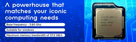 Buy Core I3 8100 I3 8th Generation 36 Ghz Lga 1151 Socket