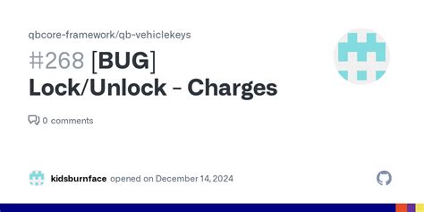 Bug Lockunlock Charges · Issue 268 · Qbcore Frameworkqb Vehiclekeys · Github