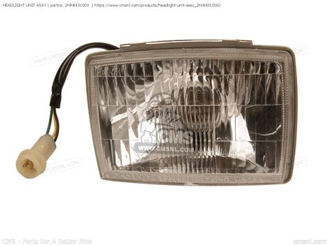 2hr8431000 Headlight Unit Assy Yamaha Buy The 2hr 84310 00 00 At Cmsnl
