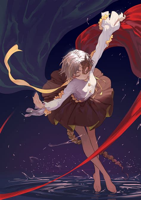 Safebooru 1girl Absurdres Adapted Costume Alternate Costume Barefoot