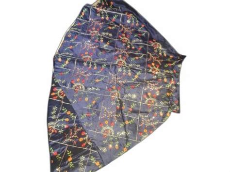 Flared Blue Satin Embroidered Skirt Size Free Size At Rs 800pieces
