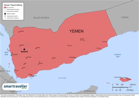 Where Is Yemen Located On A Map Of Middle East