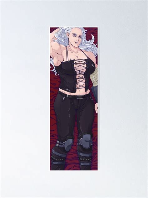 Muscle Waifu Poster By Allkindsofyes Redbubble