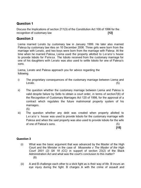 Assignment 1 5 Pdf Marriage Common Law