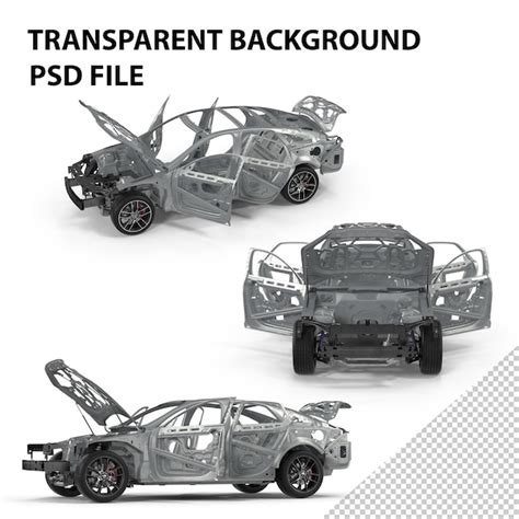 Premium Psd Car Frame With Chassis Png